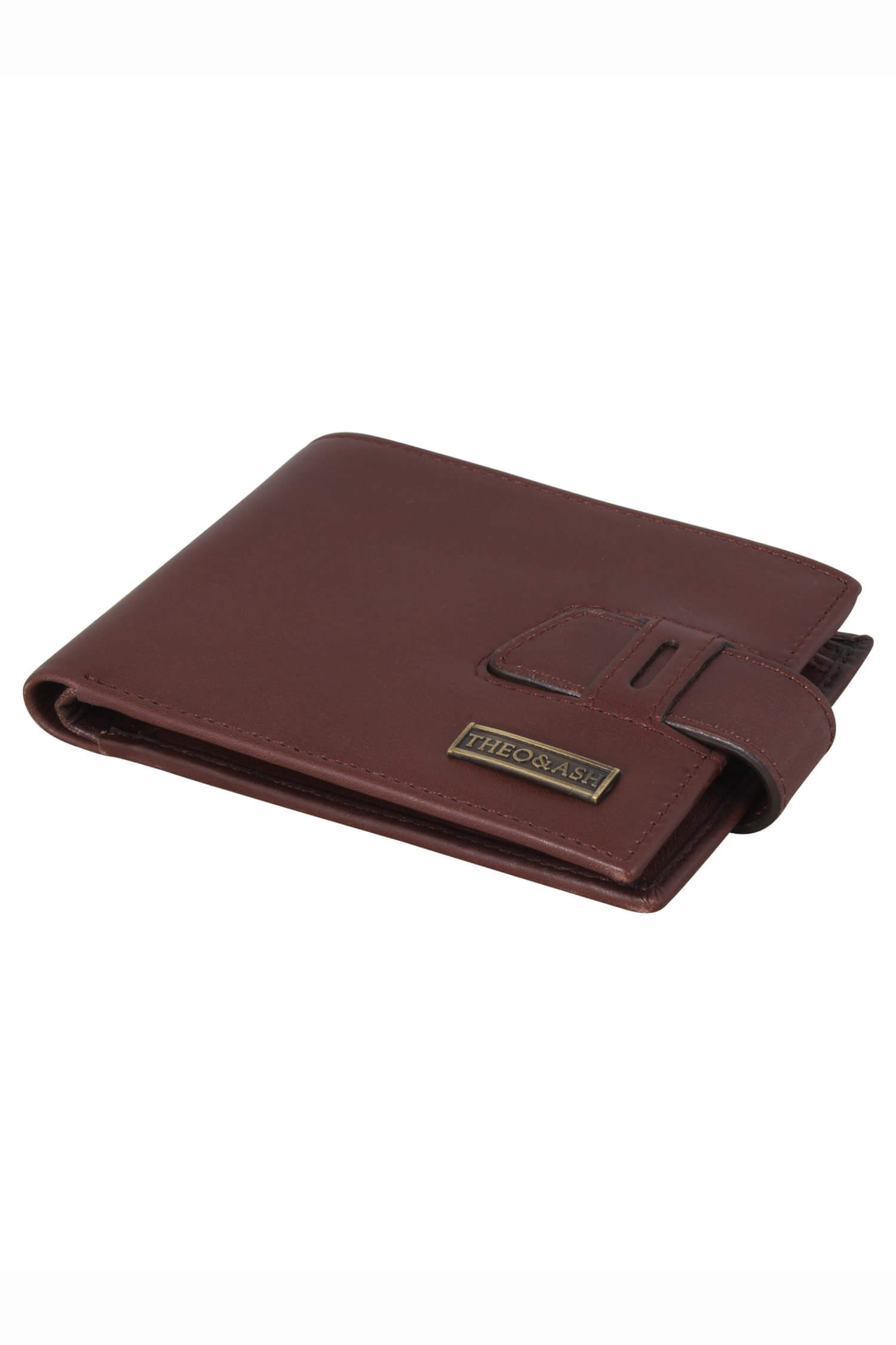 Theo&Ash - Buy Brown Colour High Storage Leather Wallet For Men Online ...
